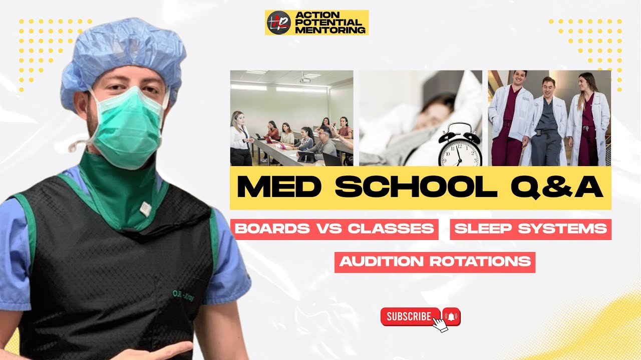 Med School Q&A | Boards vs Classes, Sleep Hacks, Audition Rotations, COMLEX or Step First? - YouTube