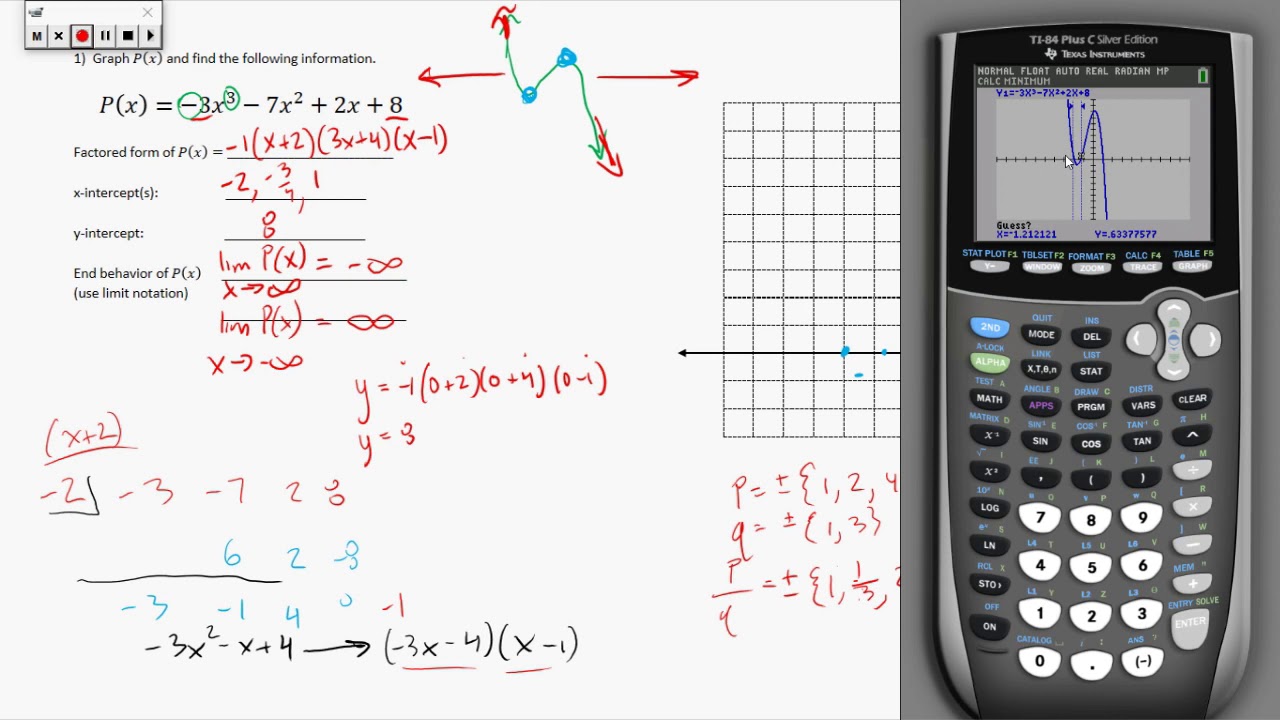Evaluating And Graphing Polynomial Functions Worksheets Polynomial
