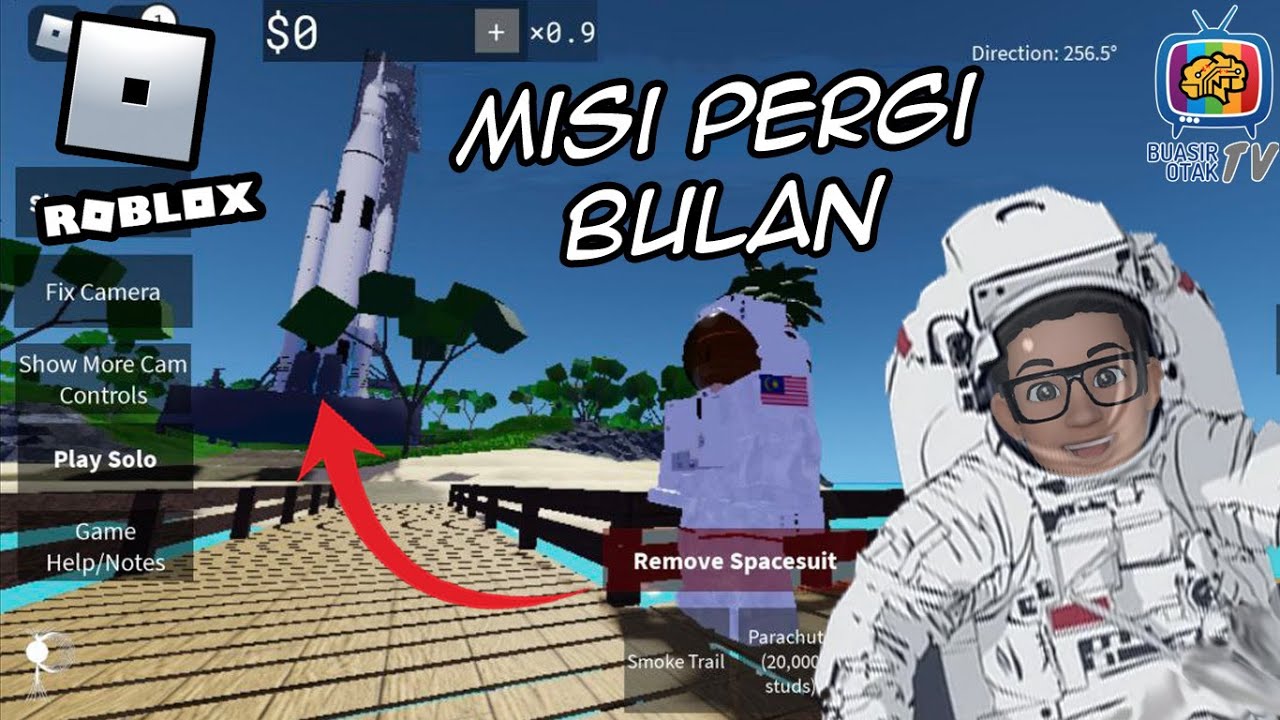Roblox - Orang Malaysia pertama pergi Bulan - YouTube