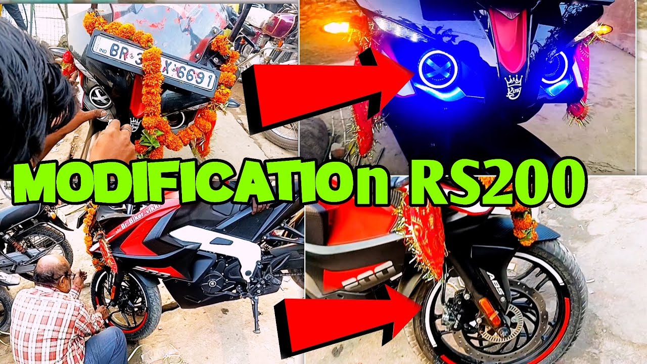 modification Rs200 | Best modification rs200 bike | #brbikerVikki # ...
