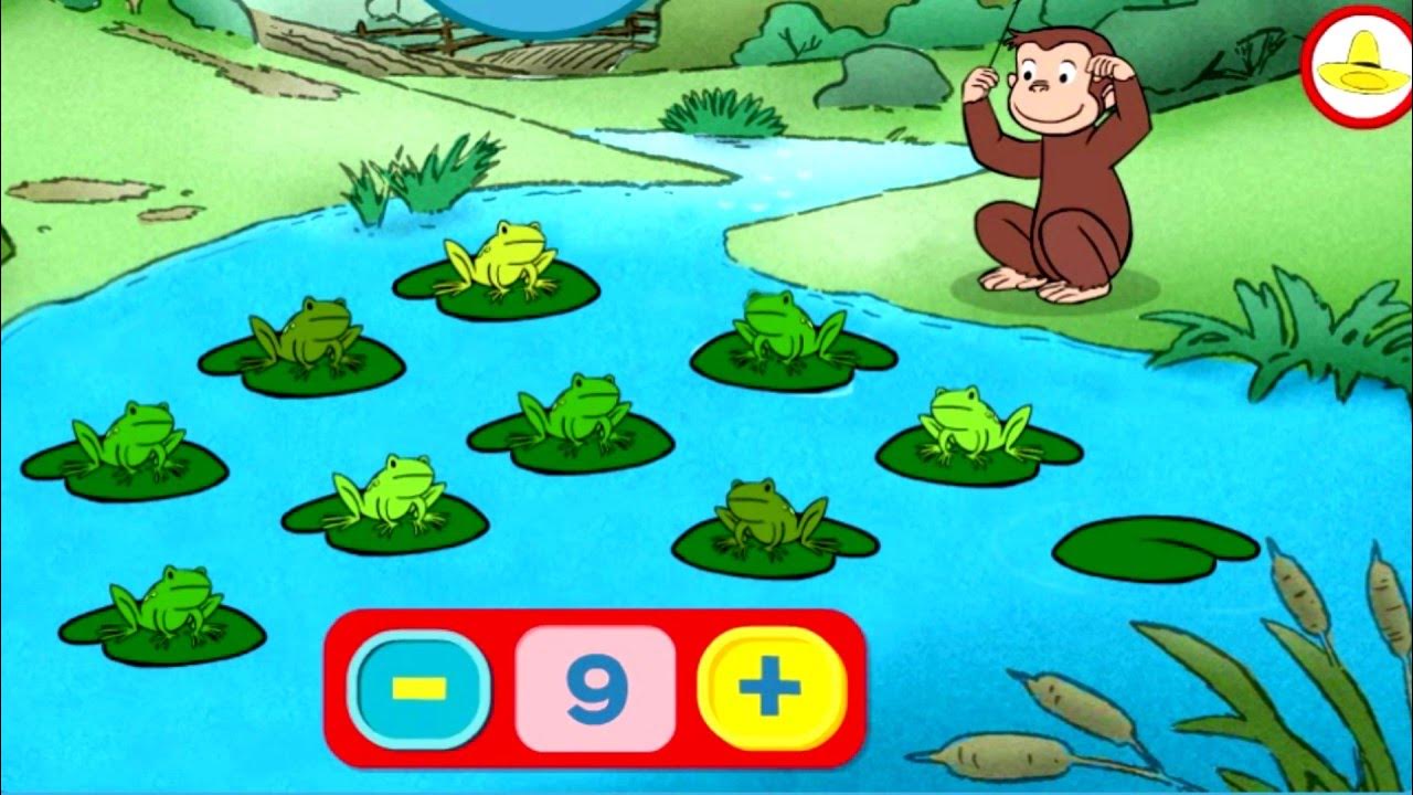 Numbers in English with Curious George. Count 0 to 10 and back - YouTube