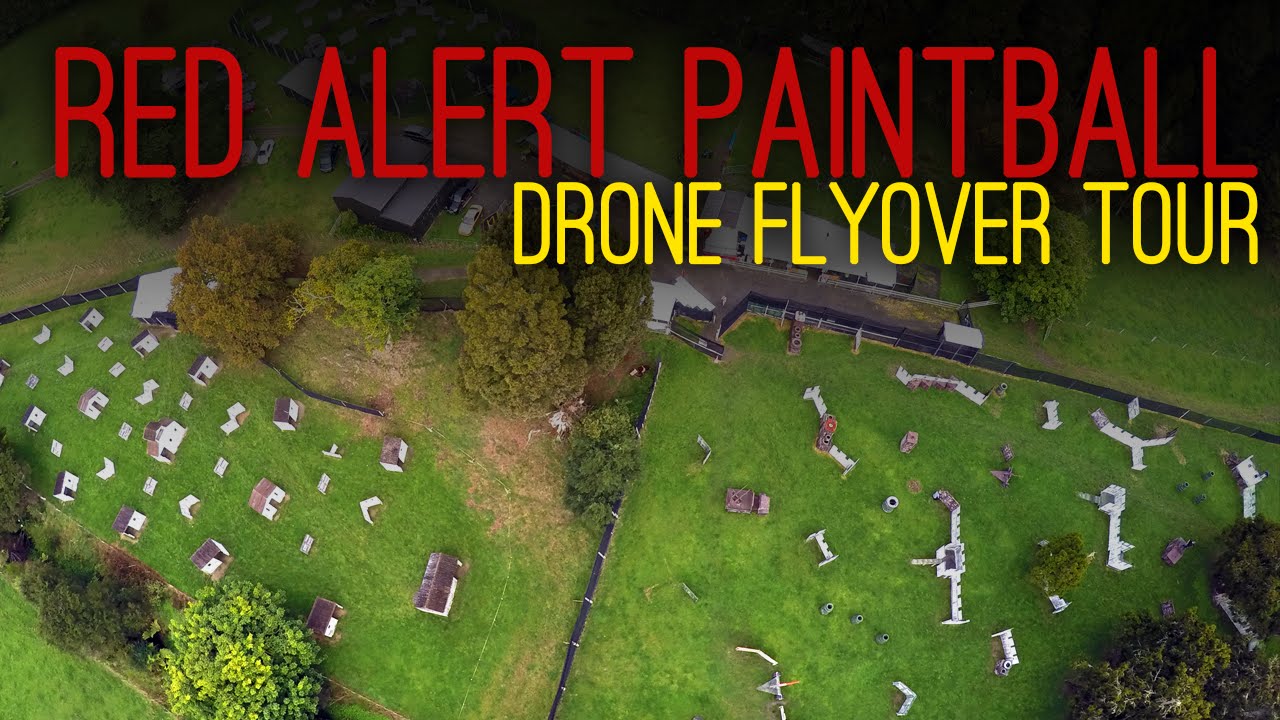 Drone Flyover - Red Alert Paintball Field - YouTube