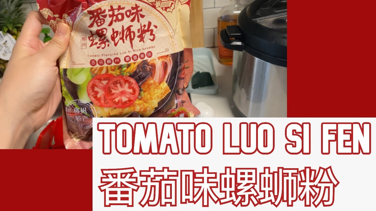 TOMATO LUO SI FEN | Stinky Snail Broth Noodles | Instant Chinese Rice ...