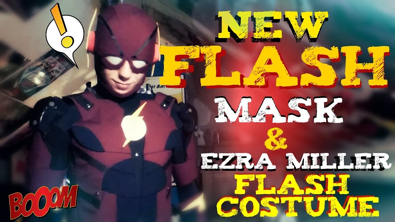 New Flash Mask with Lenses | Ezra Miller Flash Costume | Helmet Update ...
