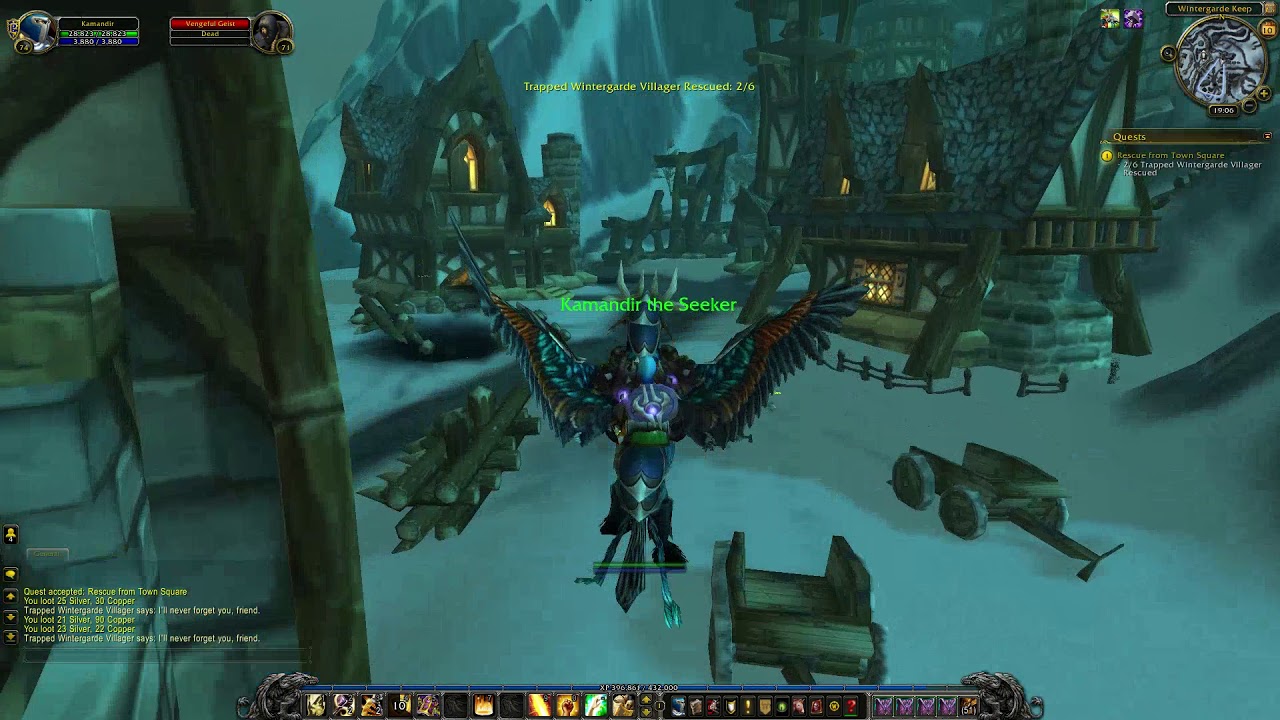 WoW quest #4431 Rescue from Town Square - YouTube