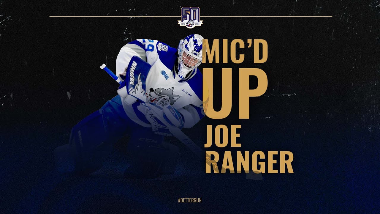Mic'd Up with Sudbury Wolves Goalie Joe Ranger - YouTube