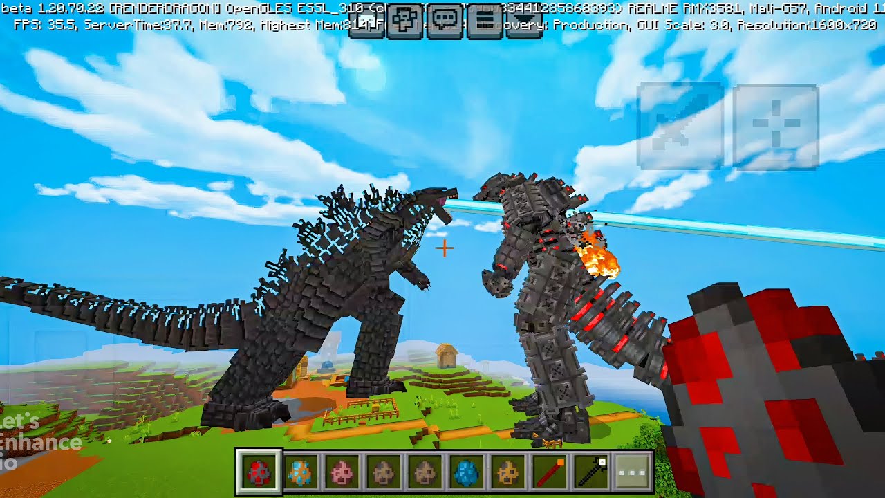 The Skar King . Godzilla Addon in Minecraft PE - YouTube