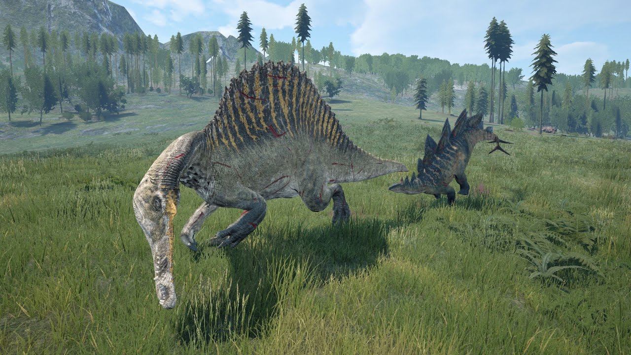 Stego vs Spino 2 - The Isle Legacy Survival - YouTube