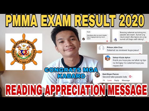 PMMA ENTRANCE EXAM RESULT 2020 | ANG SWEET NG MGA MESSAGE NYO HAHAHA ...