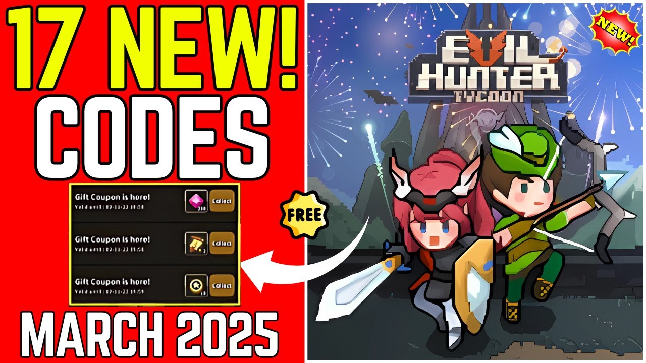 ⚡️MARCH UPDATE⚡EVIL HUNTER TYCOON COUPON CODE ️MARCH 2025 || EVIL HUNTER TYCOON CODES - YouTube
