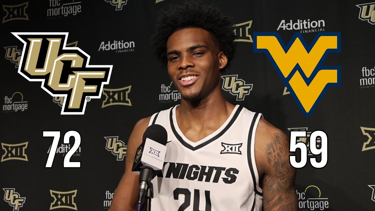 UCF 72, West Virginia 59 - Jaylin Sellers Press Conference 🏀 - YouTube