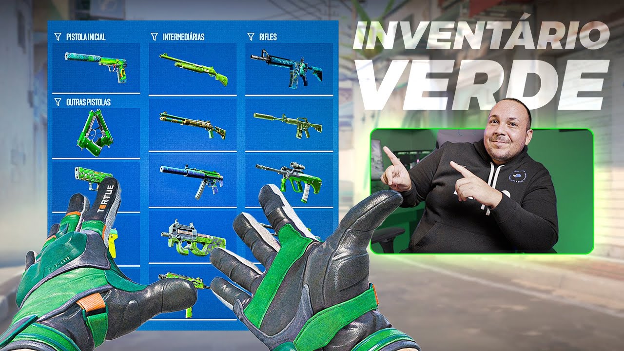 O MELHOR INVENTÁRIO VERDE DE CS 2 ! SKINS BONITAS E BARATAS ! O MELHOR ...