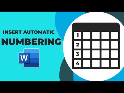 Automatic MS Word Numbering (Headings/Subheadings) - YouTube