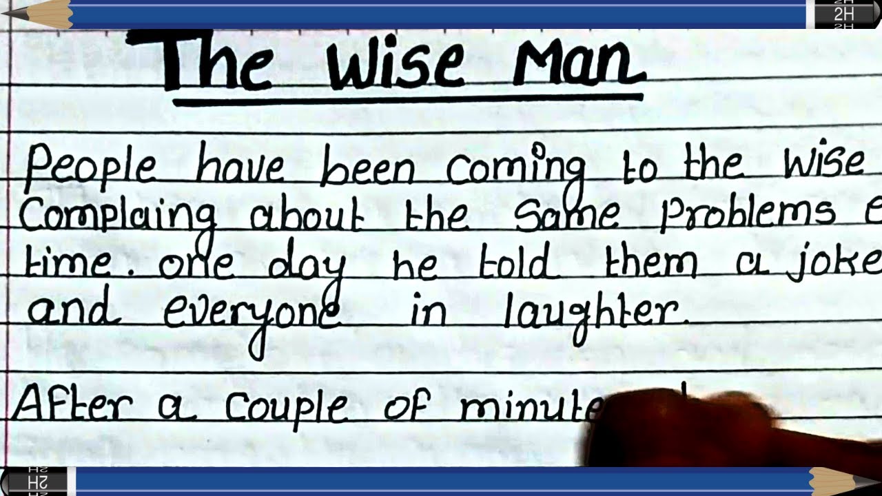 Story: "the wise man" | English Moral stories | story writing | Moral ...