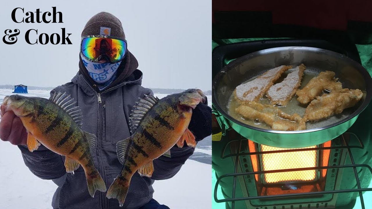 Lake Simcoe Jumbo Perch Catch And Cook - YouTube