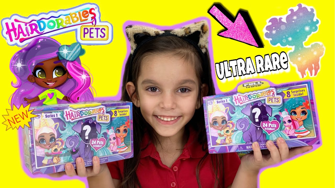 Hairdorables Pets Gerçek Saçlı 8 Sürprizli Oyuncak Yepyeni Gerçek Saçlı ...