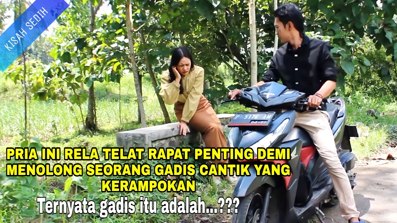PRIA INI RELA TELAT RAPAT PENTING DEMI MENOLONG SEORANG GADIS CANTIK ...
