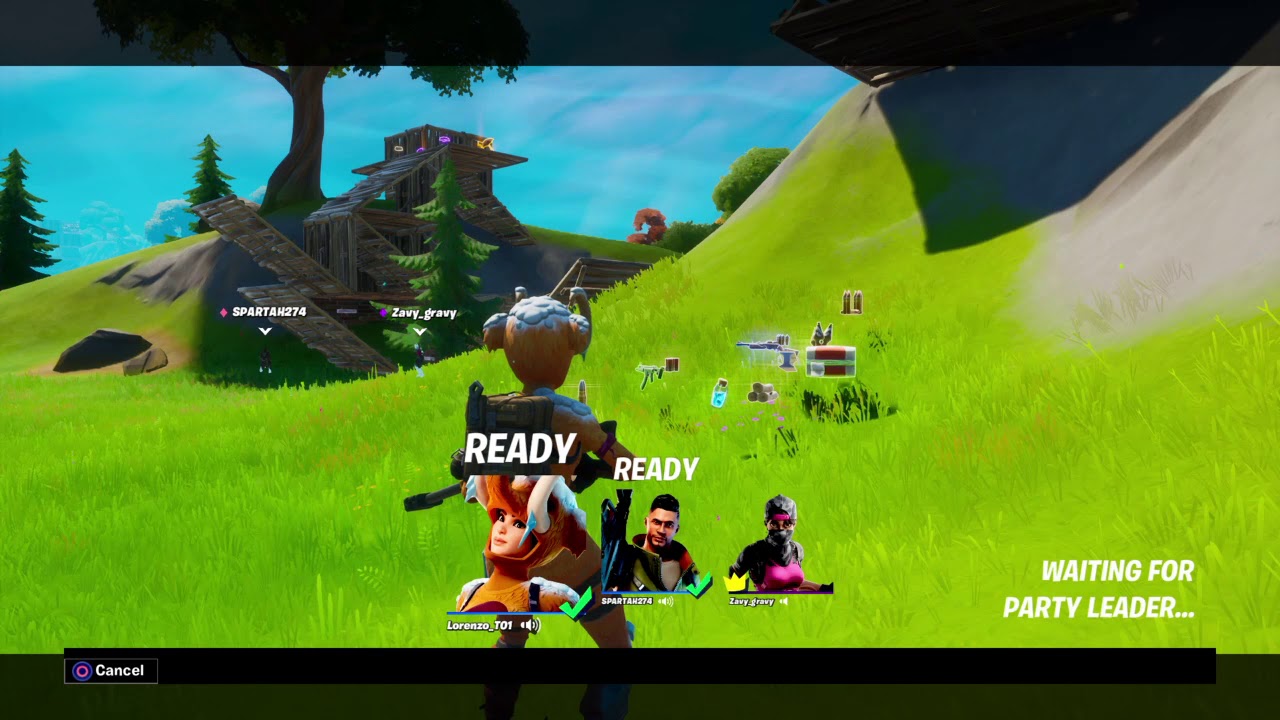 Playing fortnite with friends - YouTube