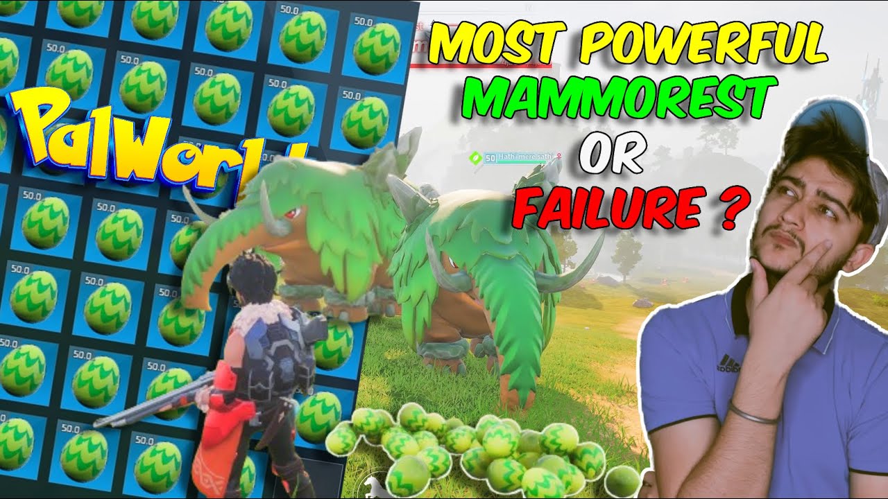 MAX ATTACK 1000 PLUS MAMMOREST | PALWORLD GAMEPLAY - YouTube