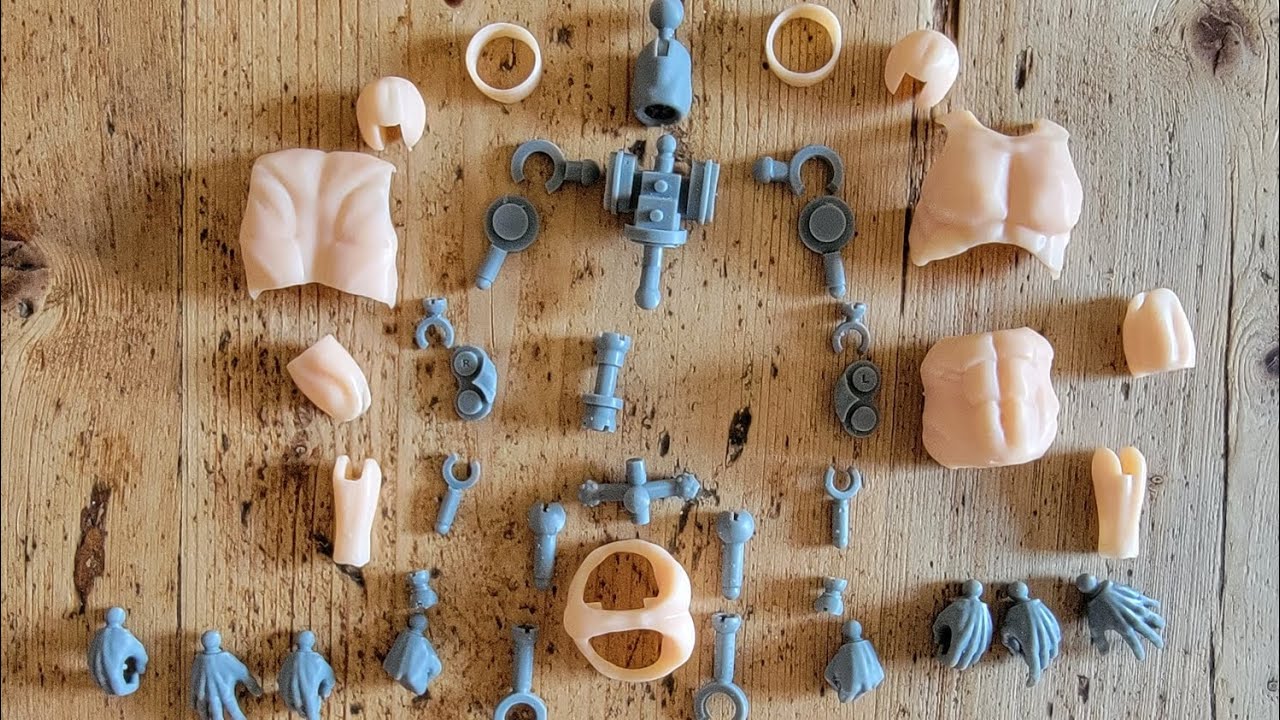3d Printable Figure Assembly Instructions - YouTube