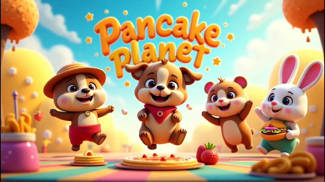 Joyful Pancake Planet Picnic 🌈🥞 | Fun Cartoon for Kids - YouTube