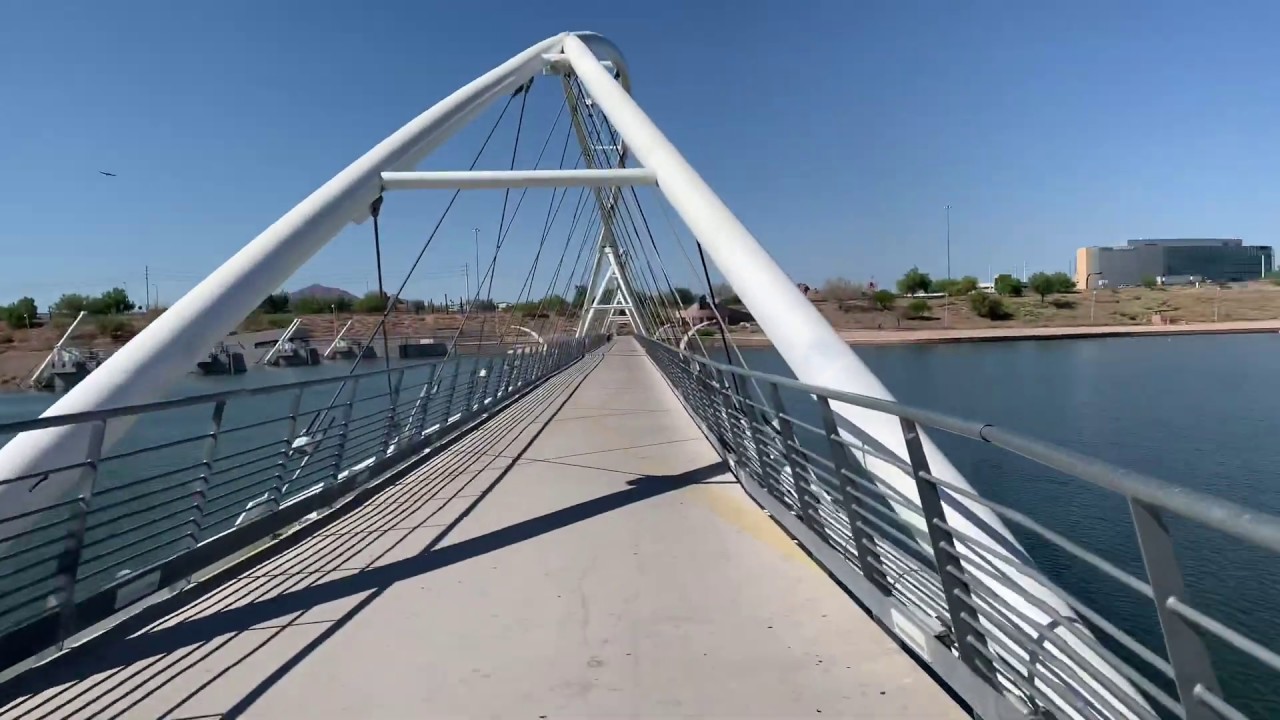 Floating Tempe Town Lake Bridge - YouTube