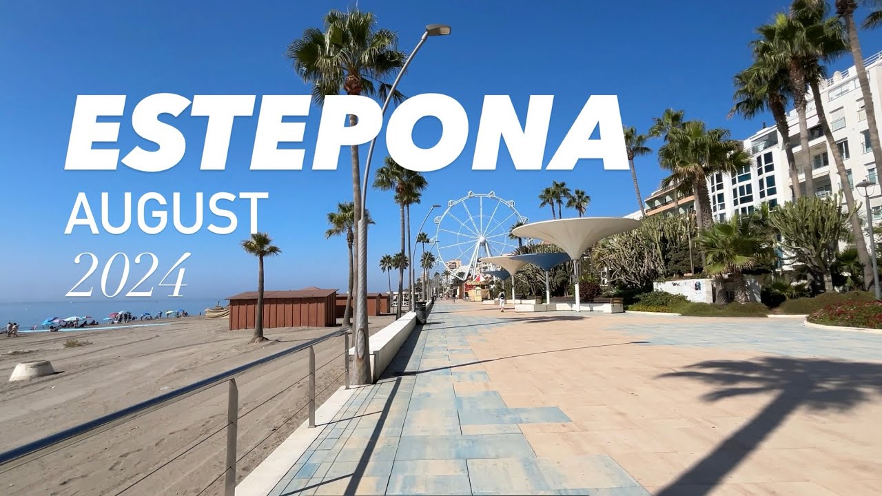 ESTEPONA CENTRAL BEACH August 2024 - YouTube