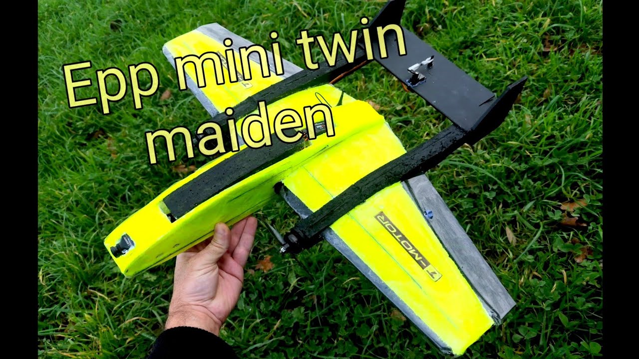 micro Twin Engine Airplane - YouTube