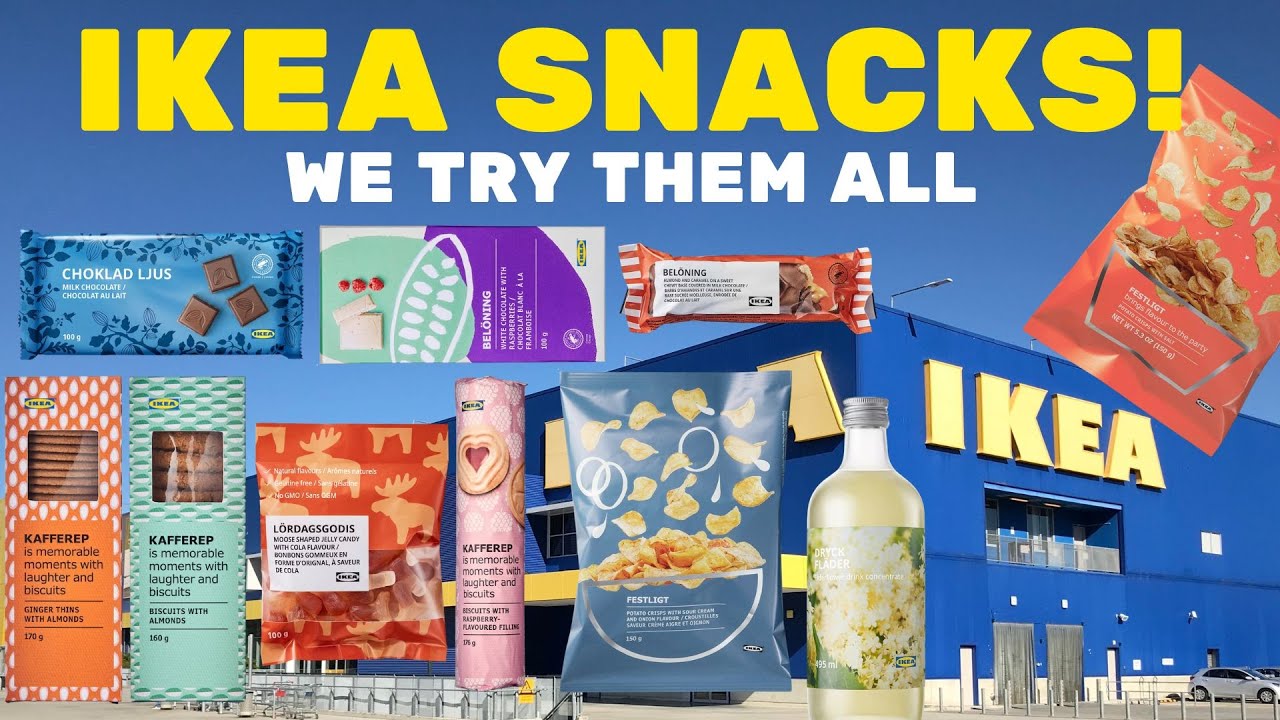 Exploring IKEA Snacks! Taste Testing Sweden's Cookies, Chips, and Candy ...