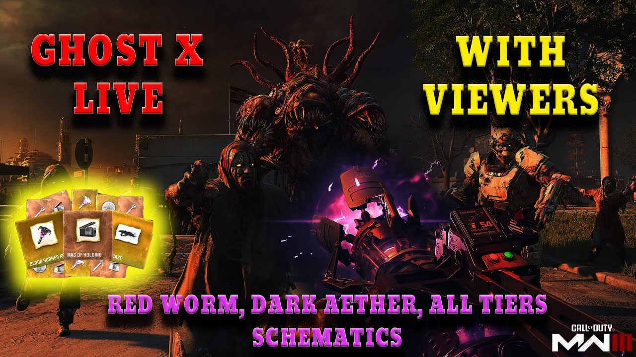 MW3 Zombies Season 3 Live All Tiers, Dark Aether, Red Worm, Challenges ...