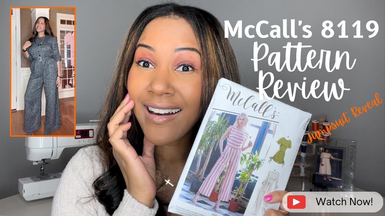 McCall's 8119 Pattern Review | Jumpsuit Reveal - YouTube