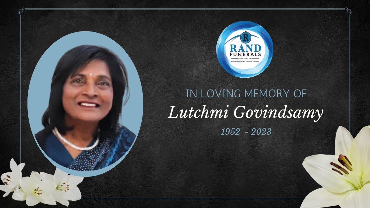 In Loving Memory - LUTCHMI GOVINDSAMY (1952 - 2023) - YouTube
