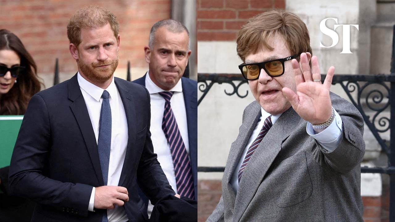 Prince Harry, Elton John at court in privacy case - YouTube