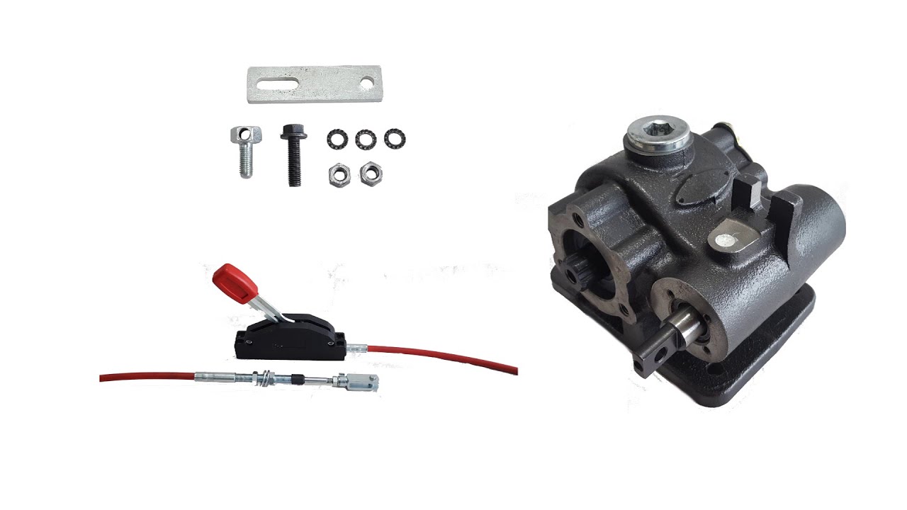 Control lever installation for mechanical PTO (Power Take Off) 2 ...