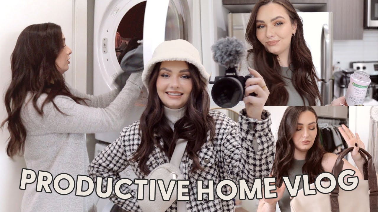 Productive Home Vlog: Cleaning, Packing + New Supplement Routine - YouTube