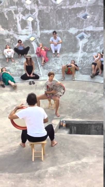 Frame drumming in the Copa del Sol, Costa Careyes - YouTube