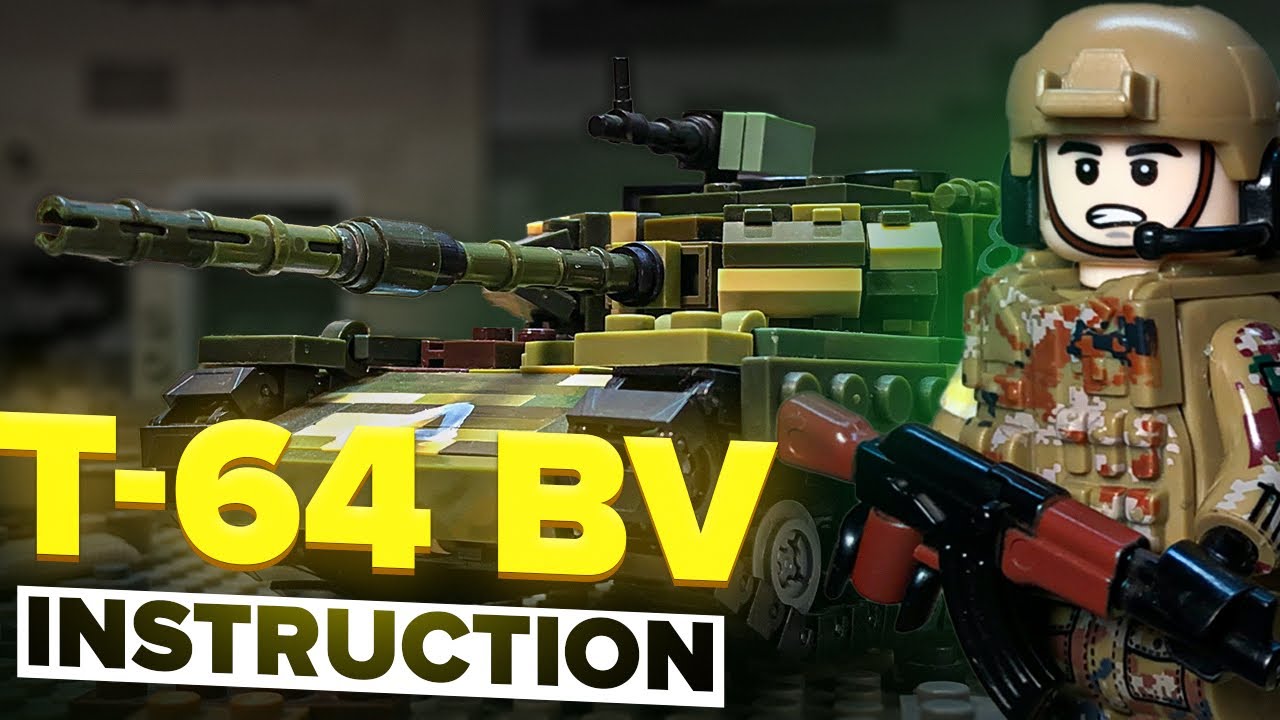 Лего ТАНК Т-64 БВ інструкція , Lego TANK T-64 BV instruction. - YouTube