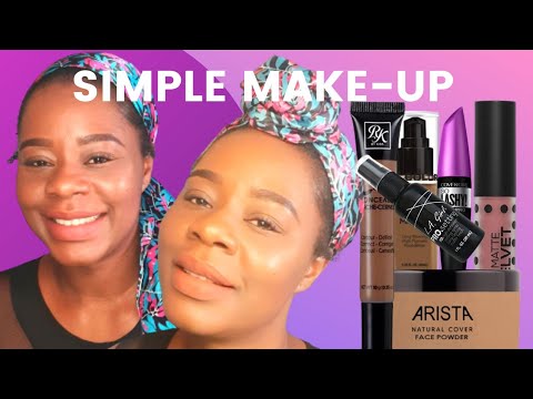 natural full face makeup application - YouTube