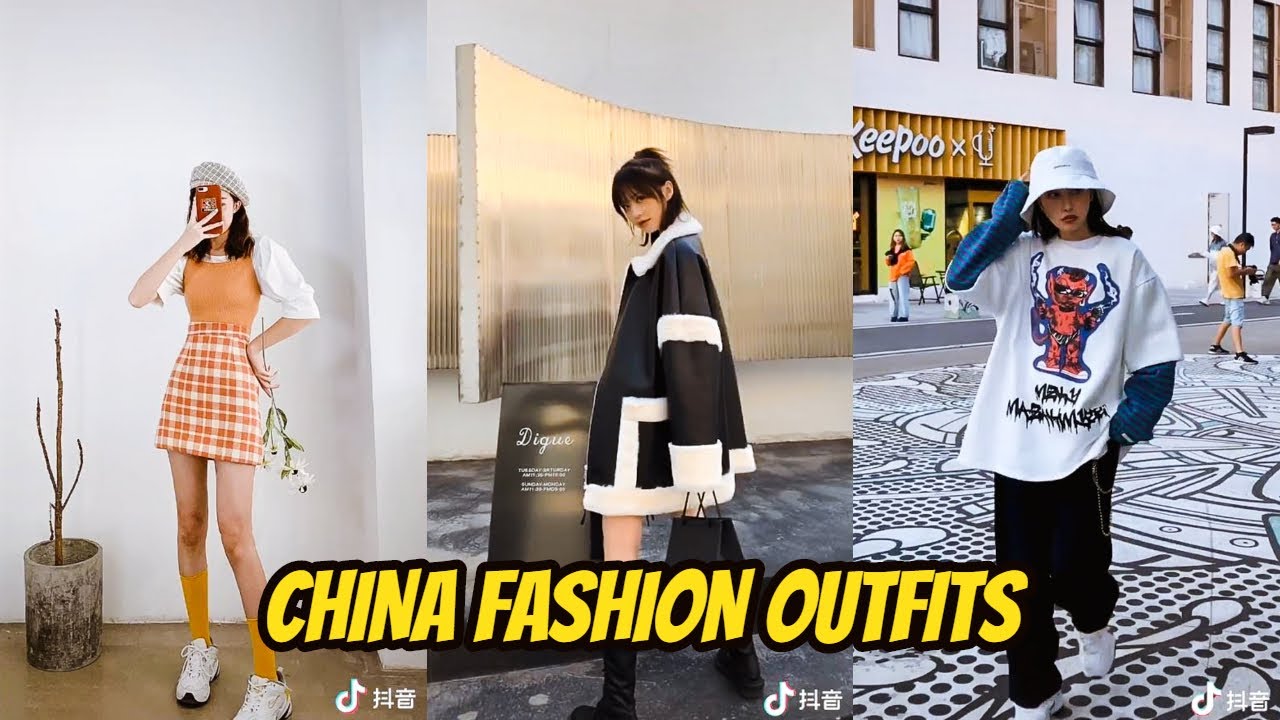 Tik Tok China 🖤 China Fashion Outfit #10 👫时尚穿搭, trung quốc Thời Trang ...