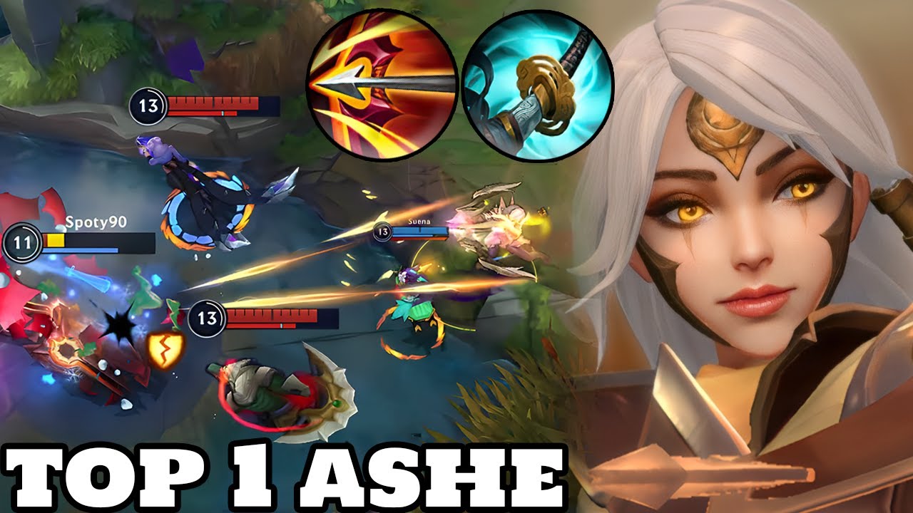 Wild Rift Ashe - Top 1 Ashe Gameplay Rank Grandmaster - YouTube