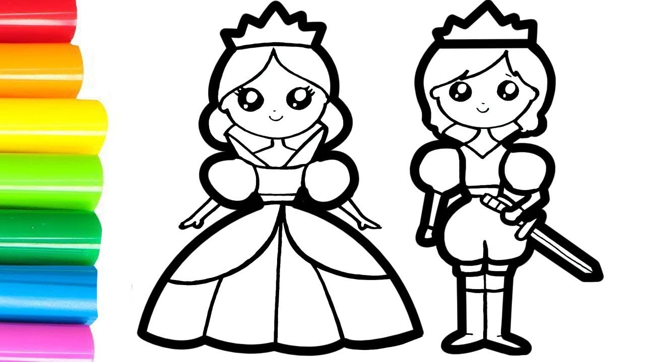 Bolalar uchun Malika va Shahzodani qanday chizish mumkin|How to draw a ...