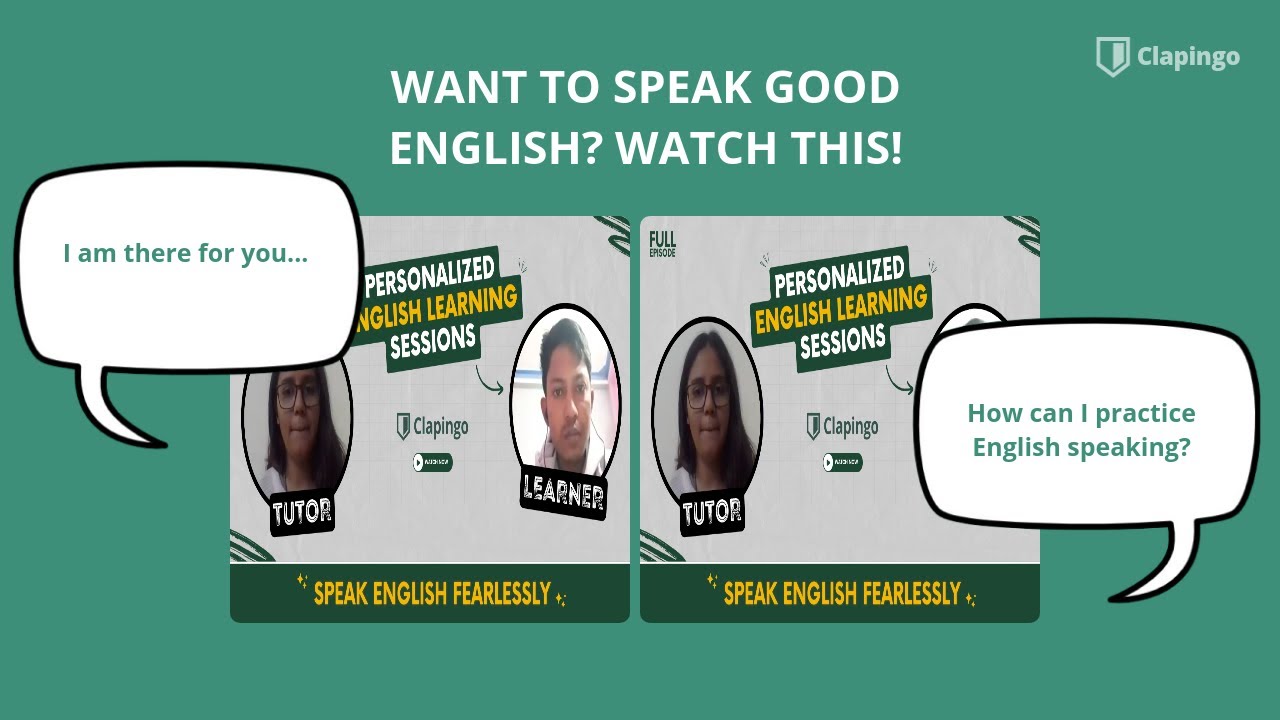 Daily English Conversation Pronunciation। Speaking With Clapingo: Class-1। MS CLASSES । English ...