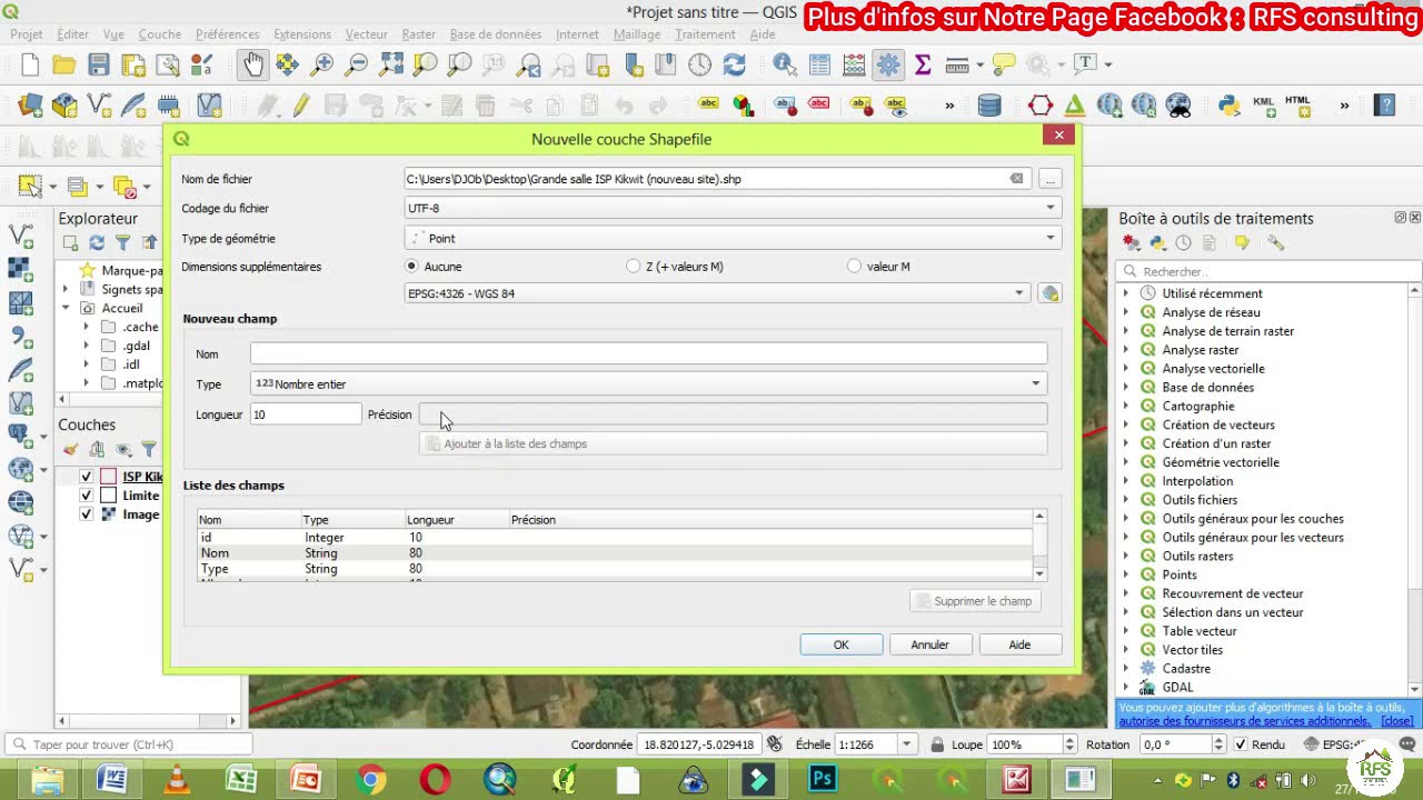 Formation SIG : Digitalisation d'un Point sur QGIS - YouTube