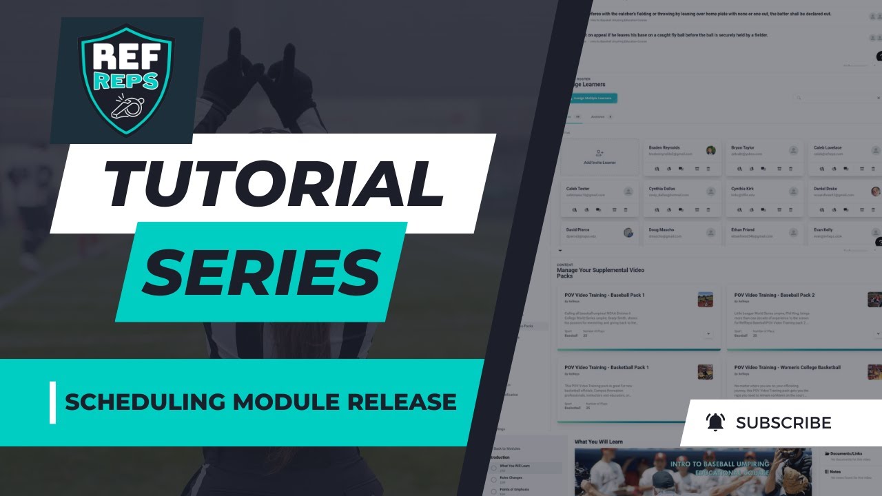 Scheduling Module Release - YouTube