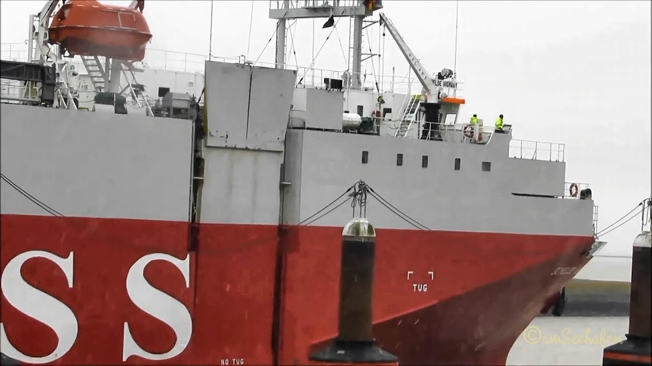 Auslauf Autotransporter SCHELDE HIGHWAY H9DC IMO 9065405 seabound RoRo ...