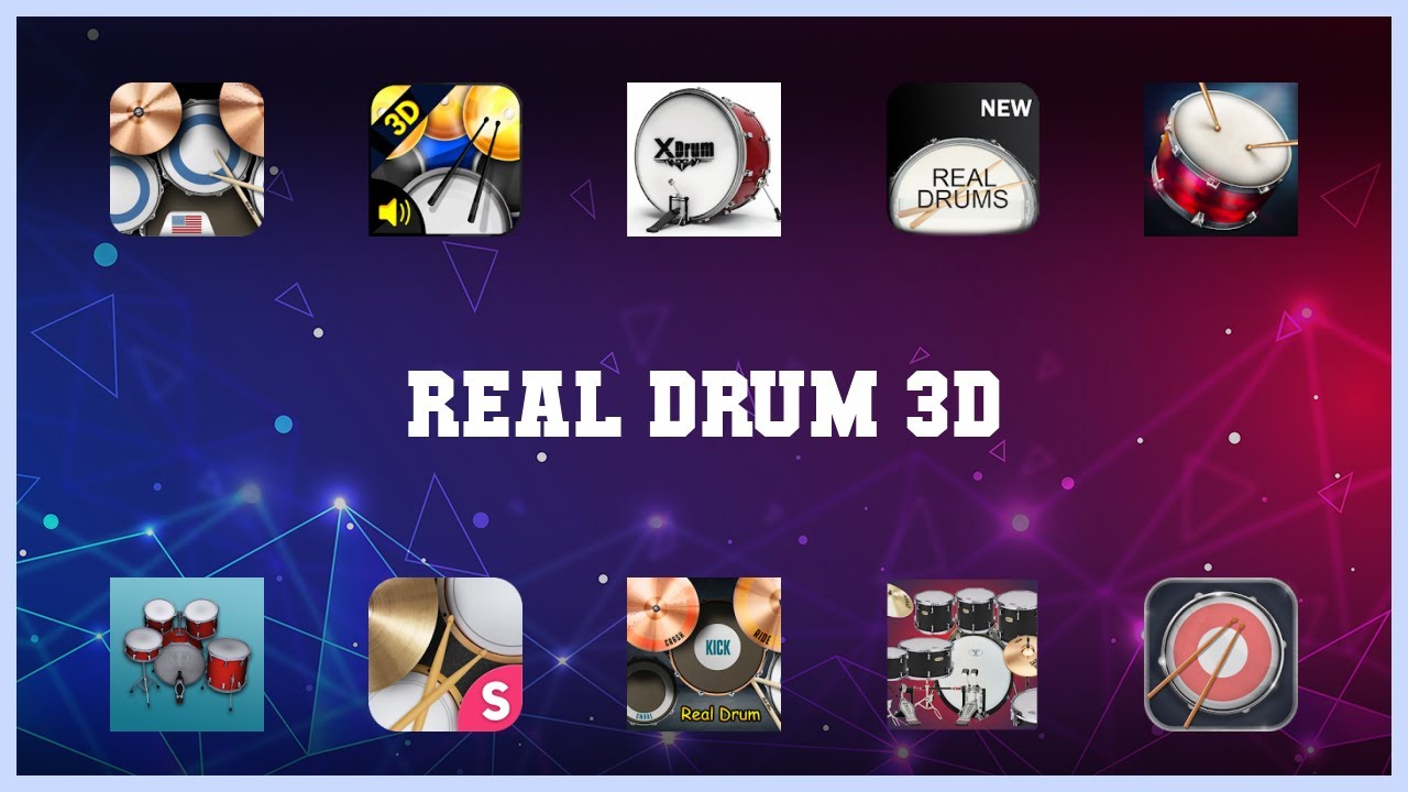 Popular 10 Real Drum 3d Android Apps - YouTube