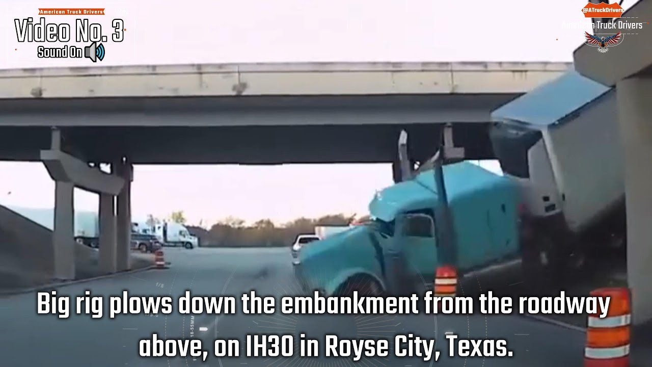 Pileup, Instant karma, Box truck police chase, Big rig plows down the ...