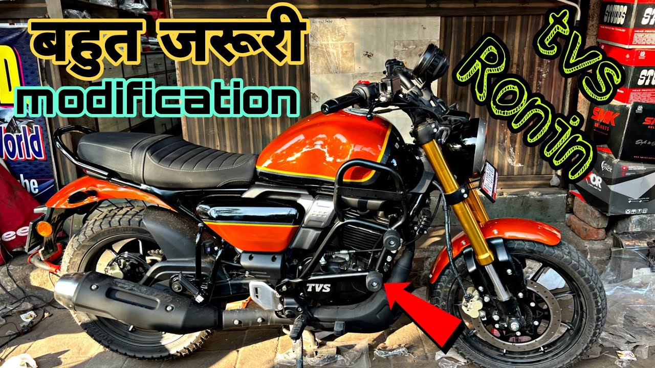 tvs ronin 225 modification || tvs Ronin heavy crash guard | Ronin ...