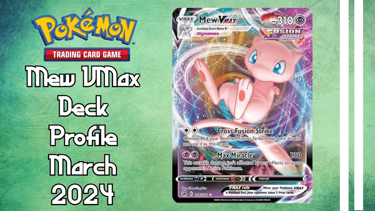 Pokemon: Mew VMax Deck Profile March 2024 - YouTube