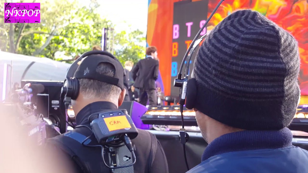 BTS ON GMA ( BOY WITH LUV SOUNDCHECK ) 방탄소년단 Good Morning America ...